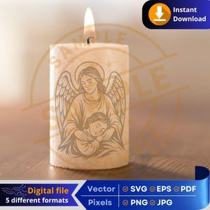 Guardian Angel SVG | Religious Digital Download | Guardian Angel ...