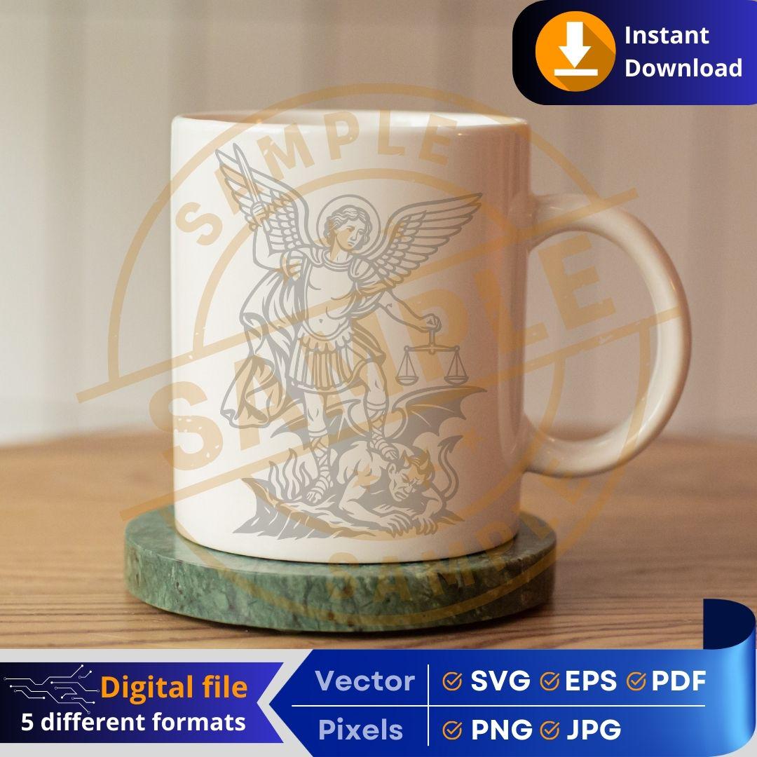 Archangel Michael SVG | Religious Digital Download | Archangel Michael ...