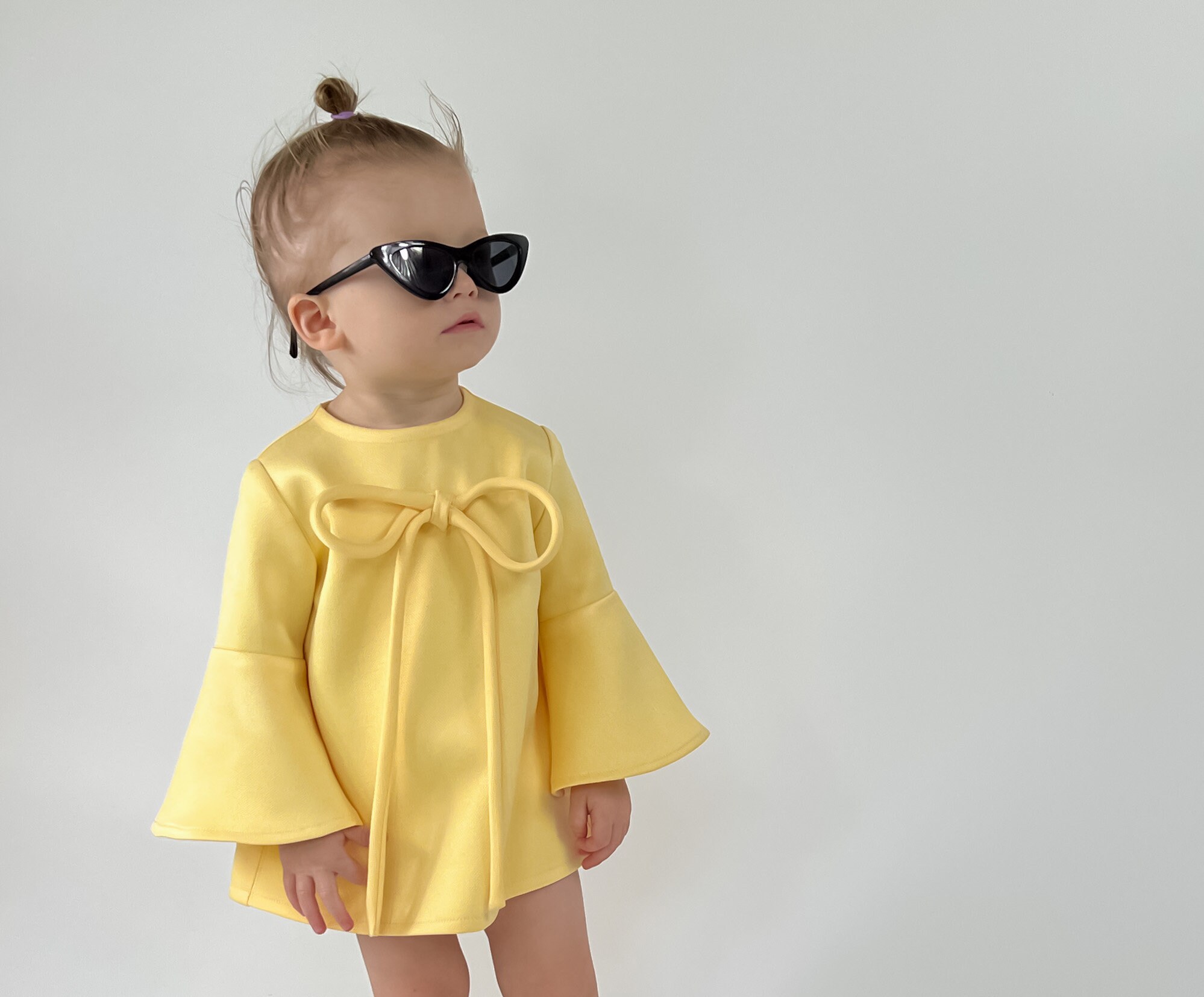 Girl Dress PDF Sewing Pattern Sizes 1Y to 10Y Long Sleeve Mini - Etsy ...