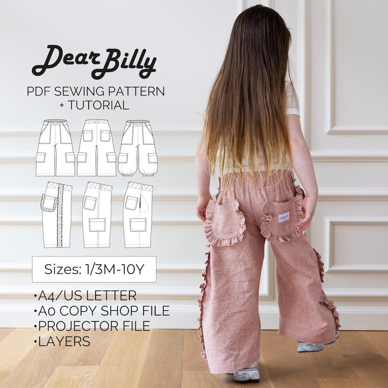 Cargo Pants Pattern - Etsy