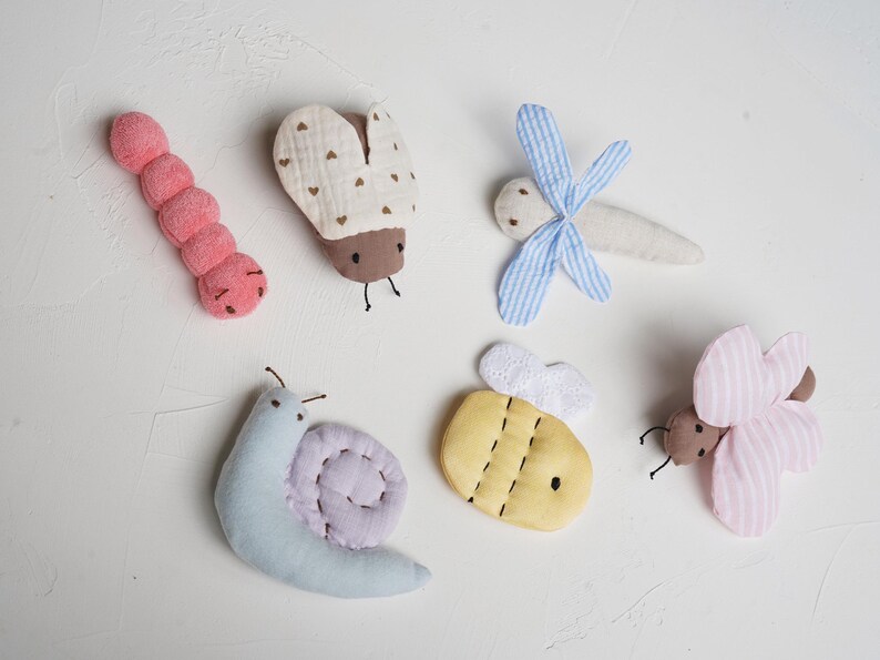 Insects Plushies Sewing Pattern: Beetles Stuffed Animals & Banner (PDF ...
