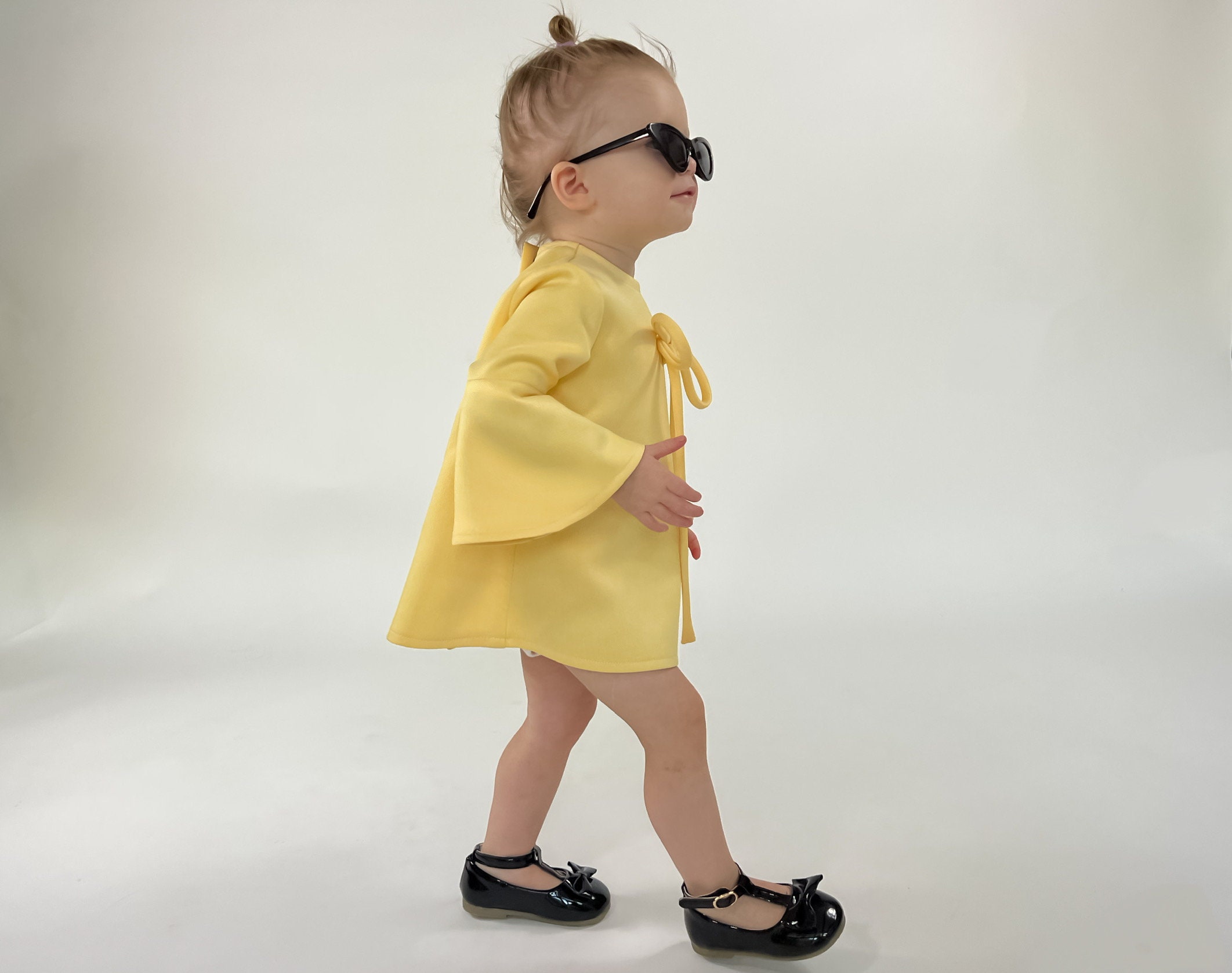 Girls Dress PDF Sewing Pattern Sizes 1Y to 10Y Long Sleeve - Etsy UK