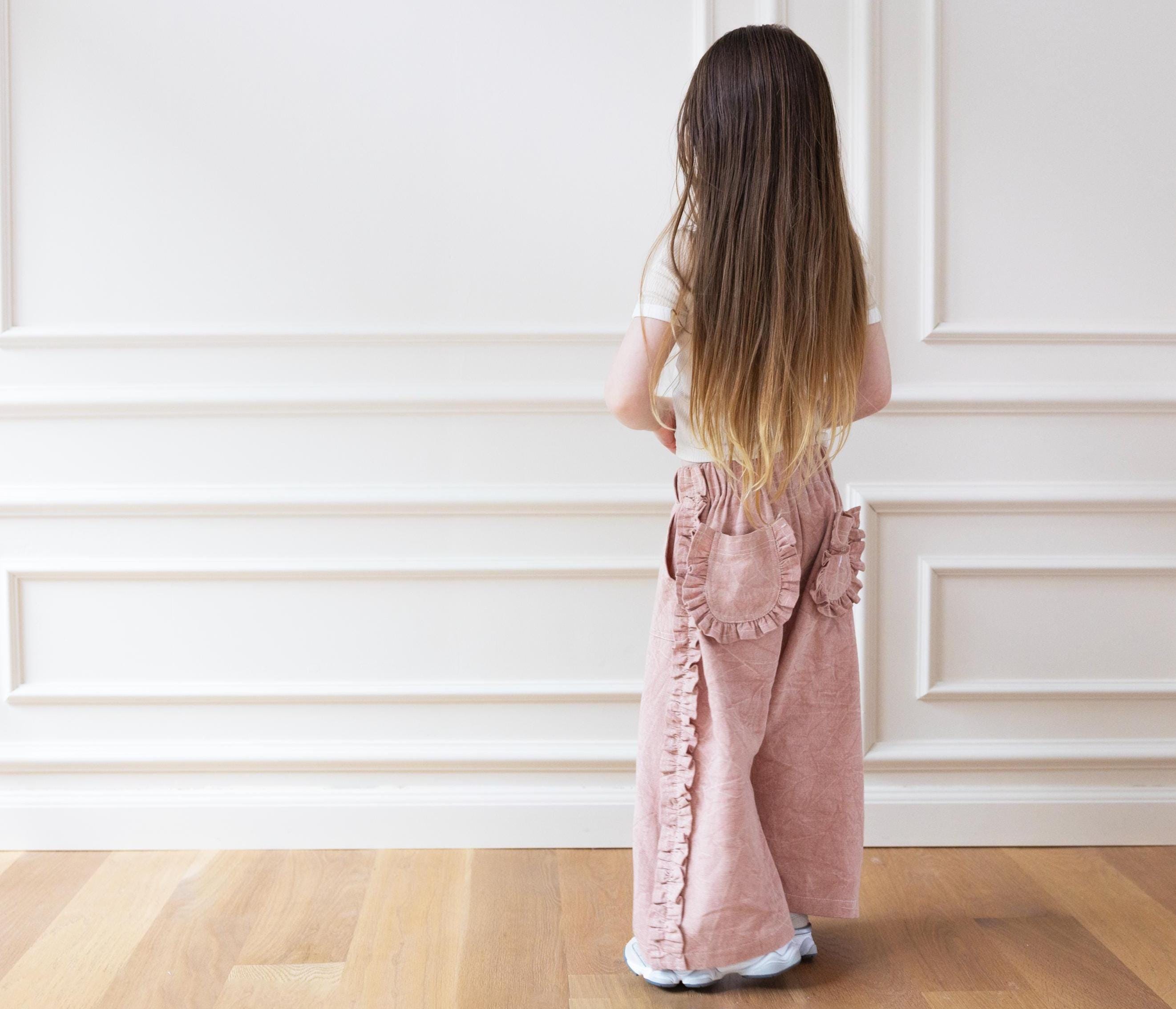 Trendy Kids Barrel Leg Pants PDF Sewing Pattern | Unisex Cargo Pants ...