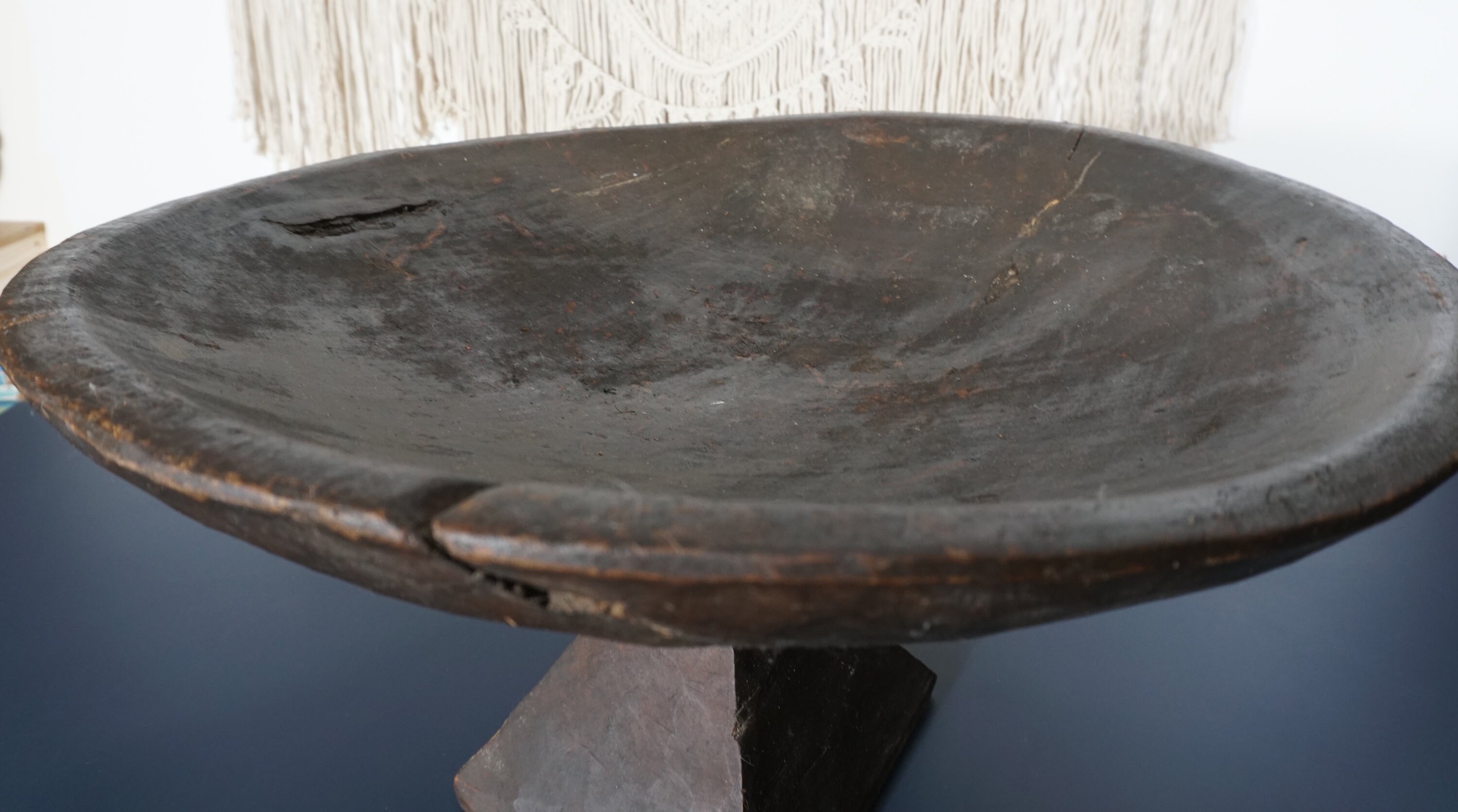 Large Wooden Bowl - 4 Display Dish - Etsy