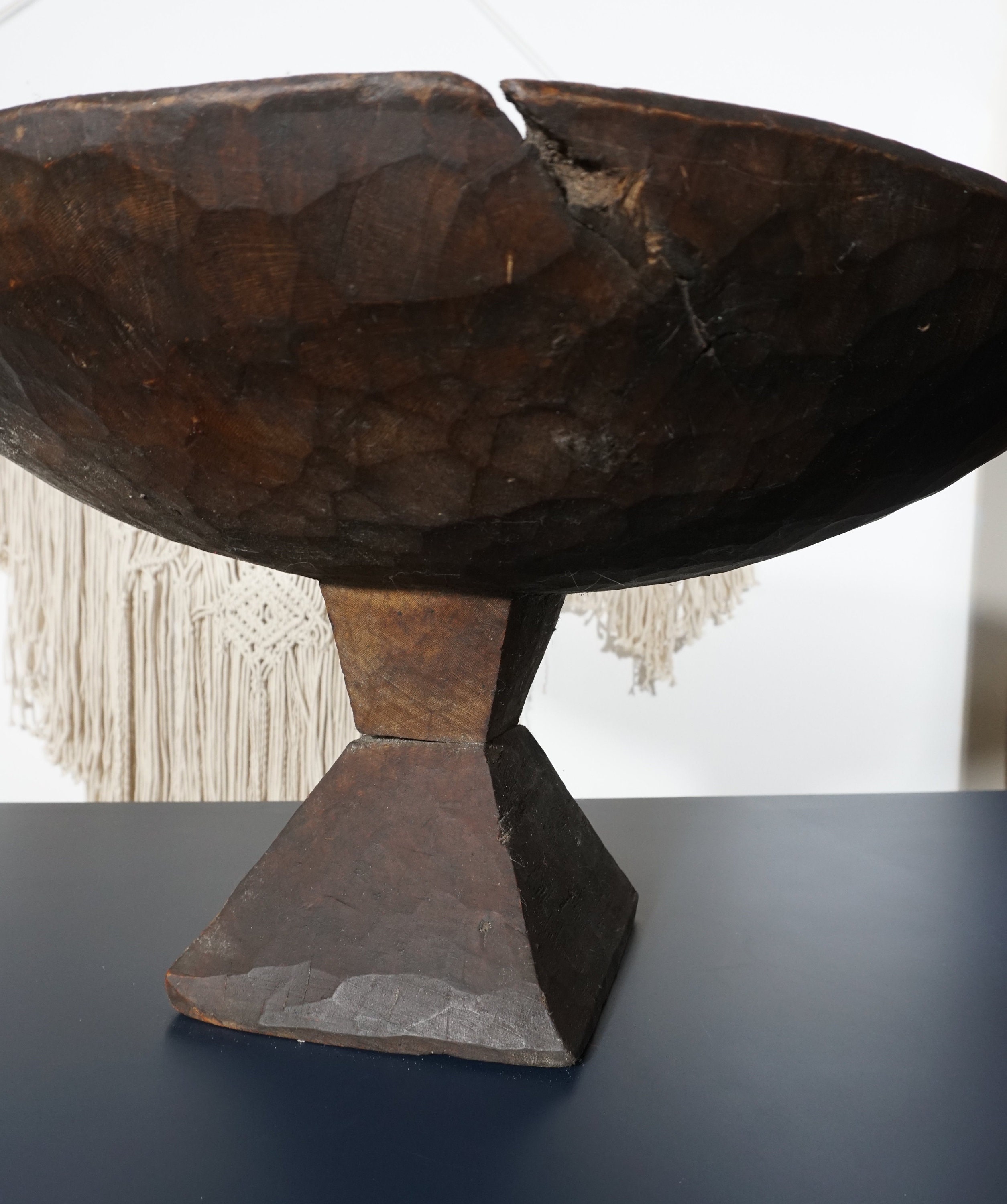 Large Wooden Bowl - 4 Display Dish - Etsy