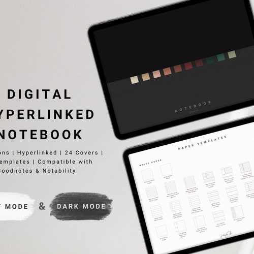 12 Subject Digital Notebook With Hyperlinked Tabs 14 Note - Etsy