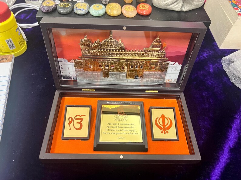 Waheguru Gift Box Gold Plated - Etsy