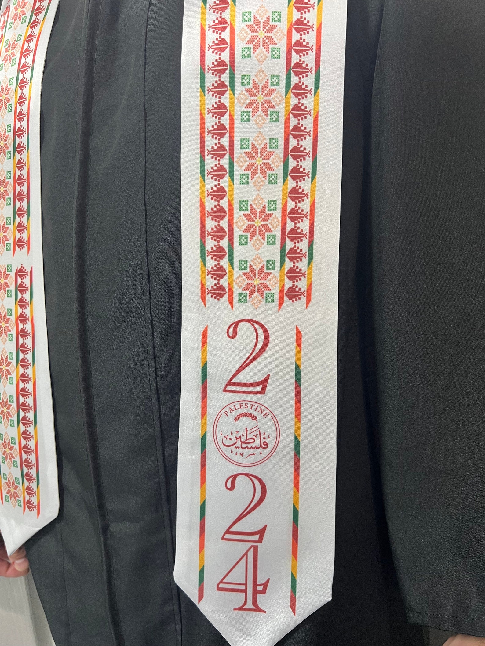 Palestine Graduation Stole Falasteen Grad Stole Sash Custom Year ...