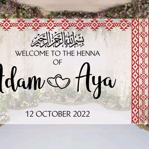 Welcome to Henna Wedding Sign Henna Entrance Sign Palestine - Etsy