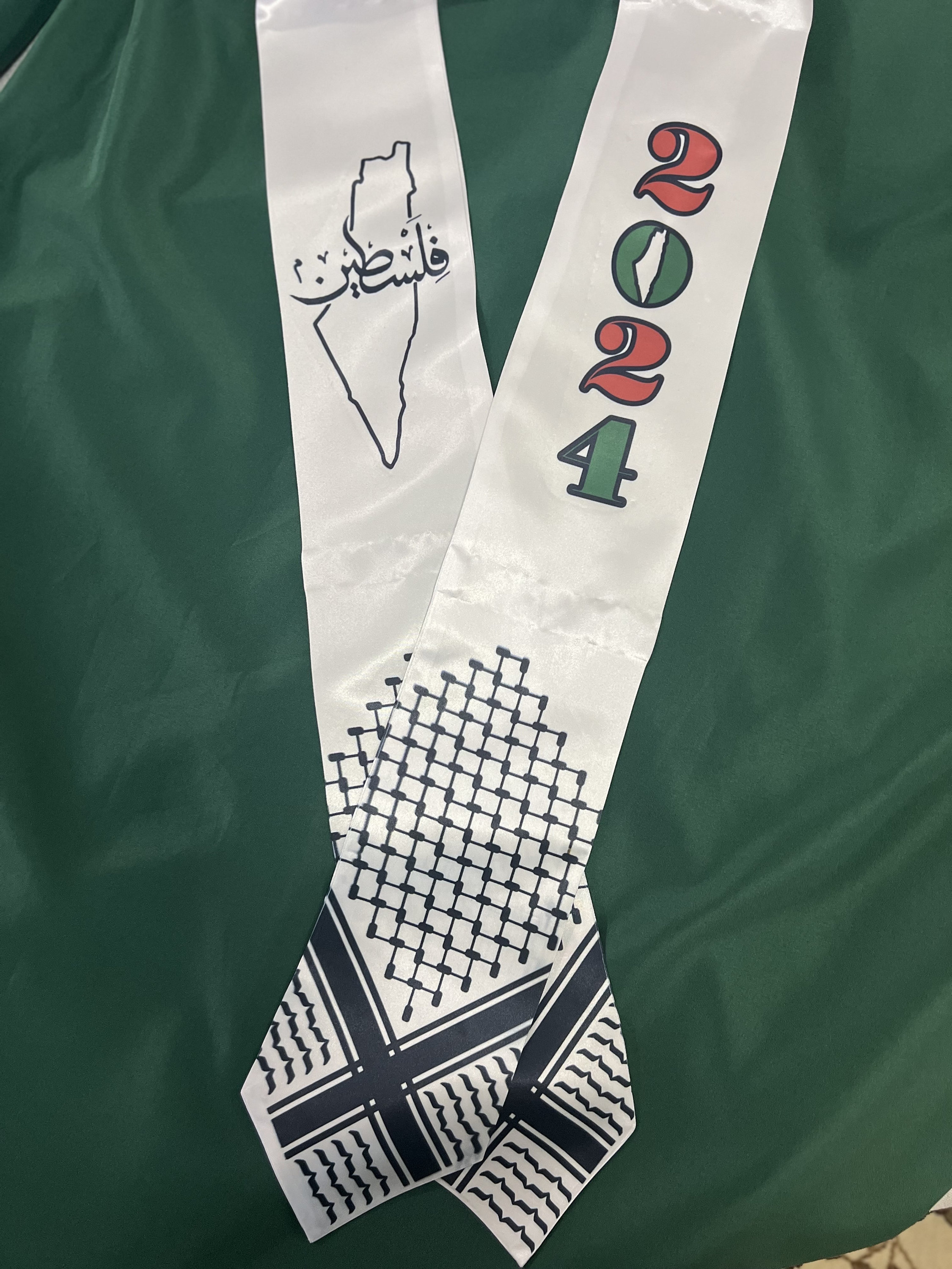 Palestine Keffiyeh Hatta (image) Graduation Stole Falasteen Grad Stole ...