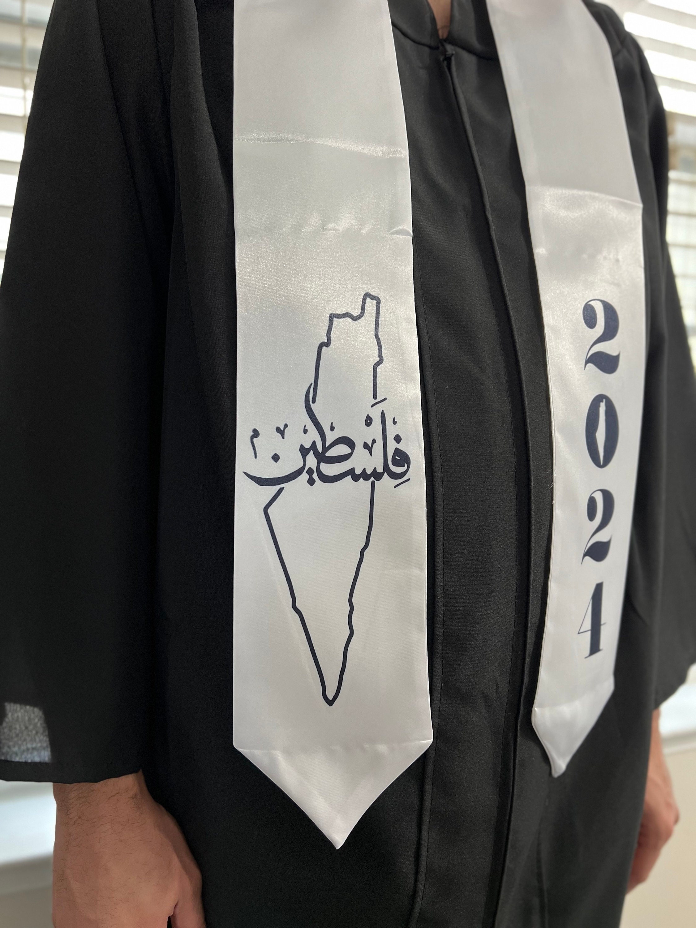 Palestine Graduation Stole Falasteen Grad Stole Sash Custom Year ...