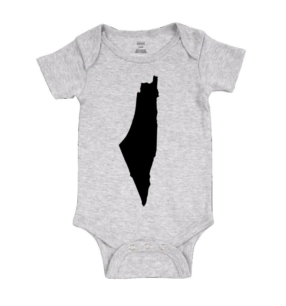 Baby's Palestine Falasteen Map Graphic Onesie Gift Baby Boy Baby Girl ...