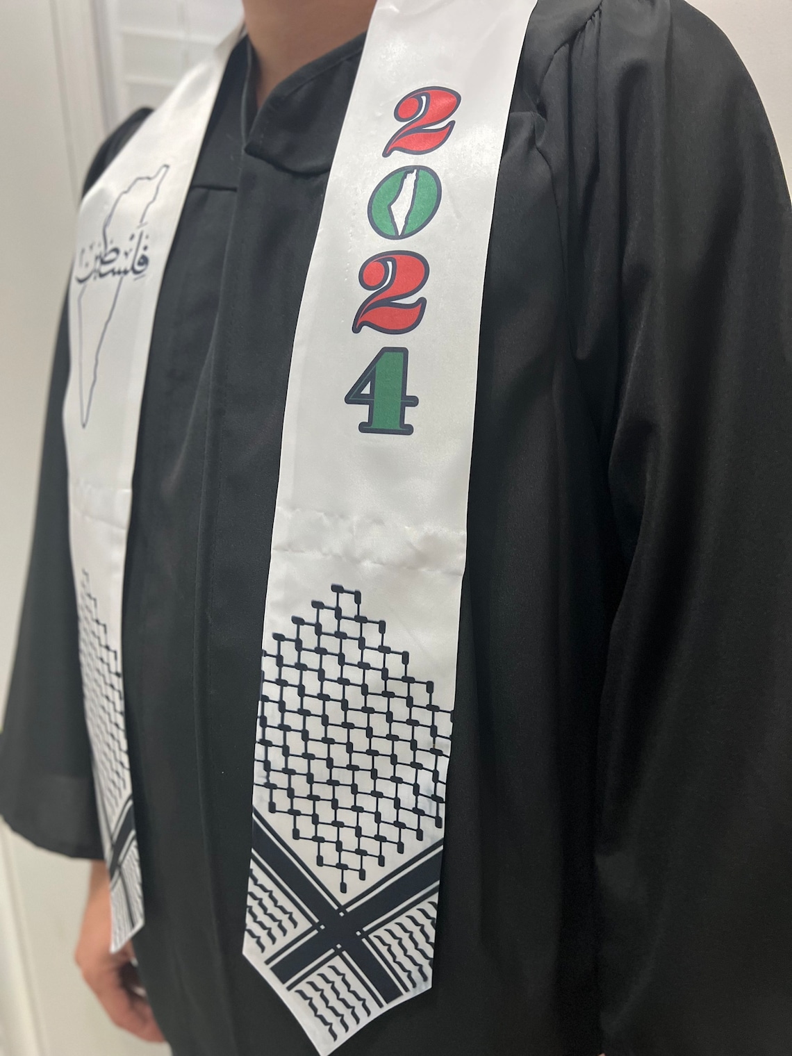 Palestine Keffiyeh Hatta (image) Graduation Stole Falasteen Grad Stole ...