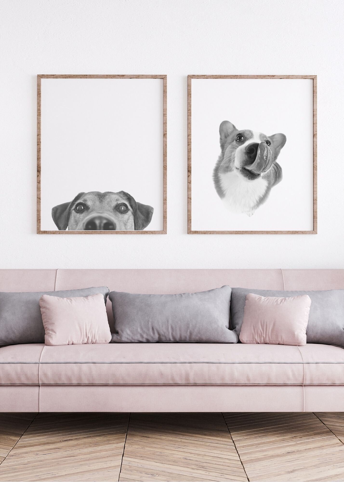 Pet Portrait Custom Dog Wall Art Printable DIGITAL Download - Etsy