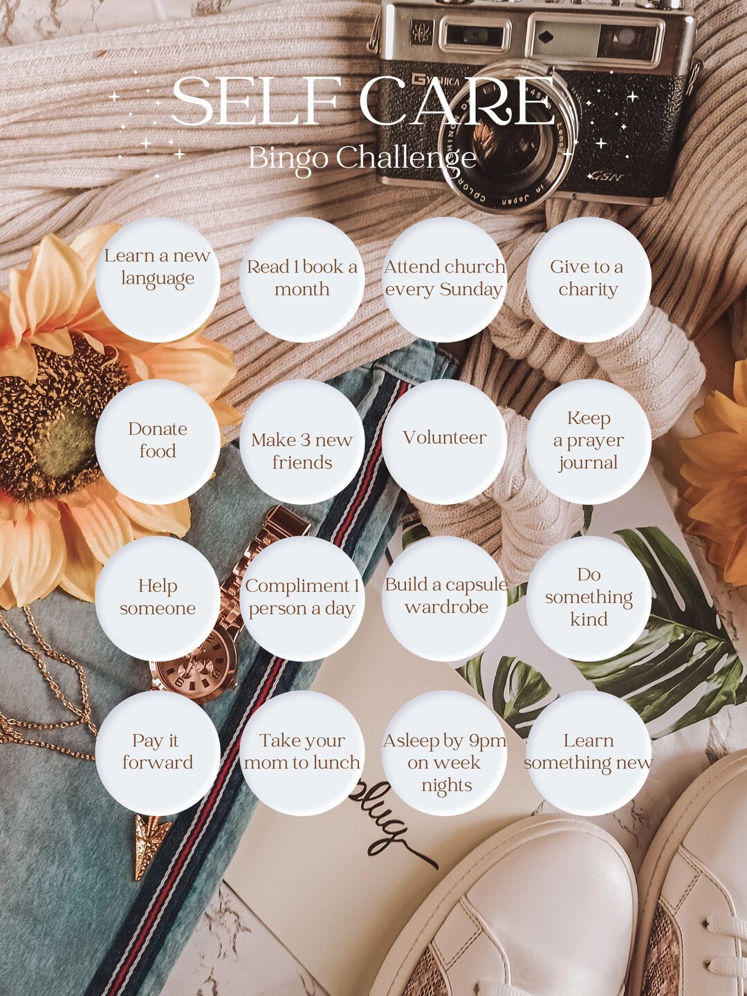 Self Care Bingo Handout - Etsy