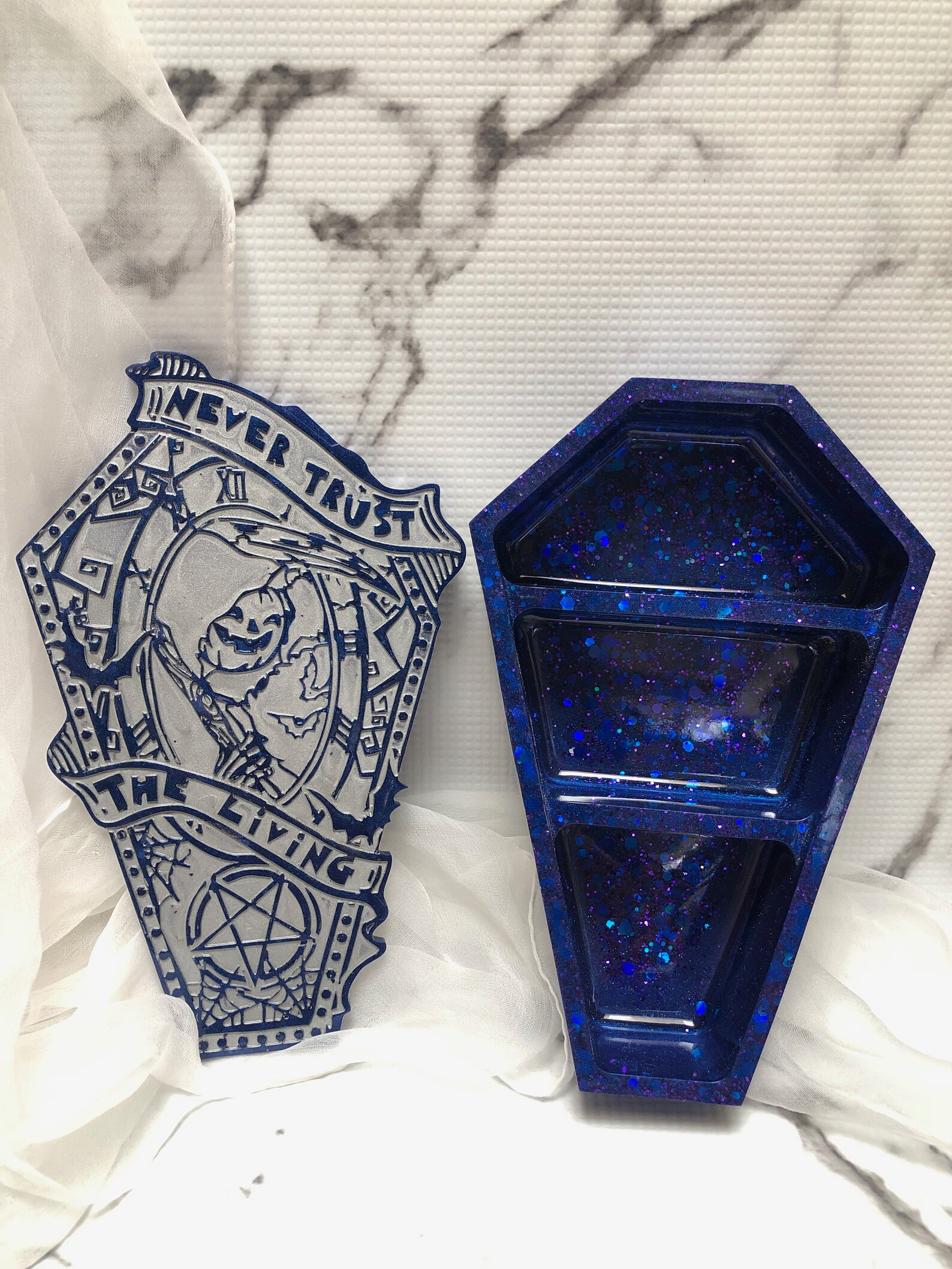 Resin Coffin With Compartments - Etsy