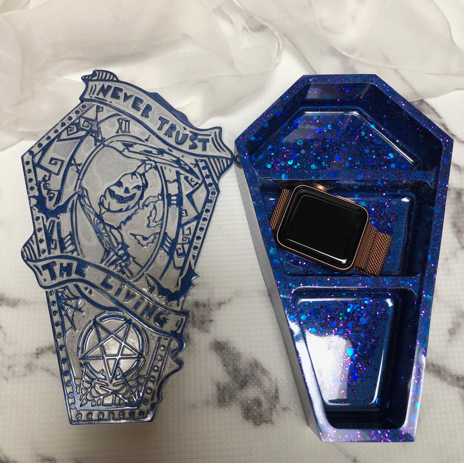 Resin Coffin With Compartments - Etsy