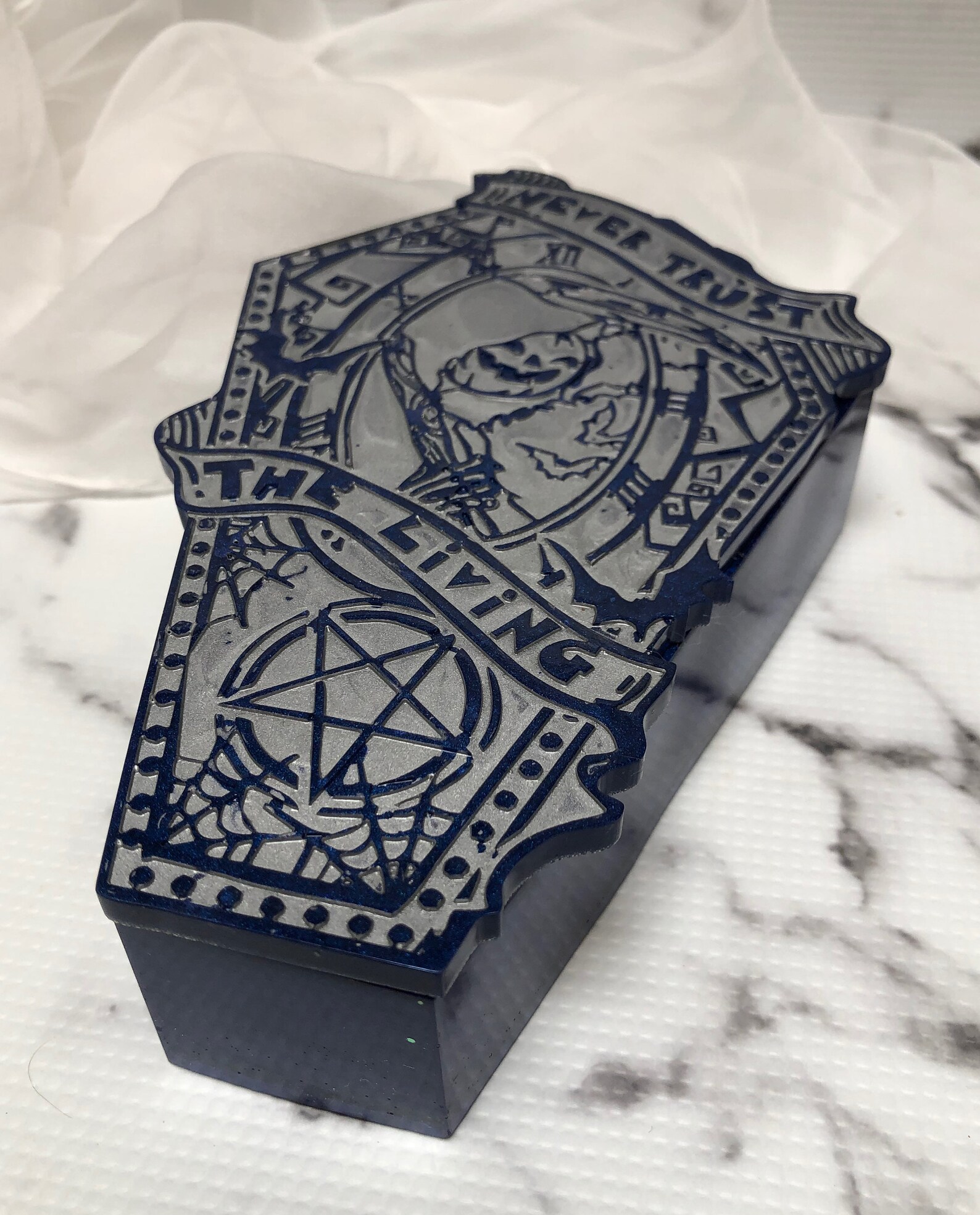 Resin Coffin With Compartments - Etsy