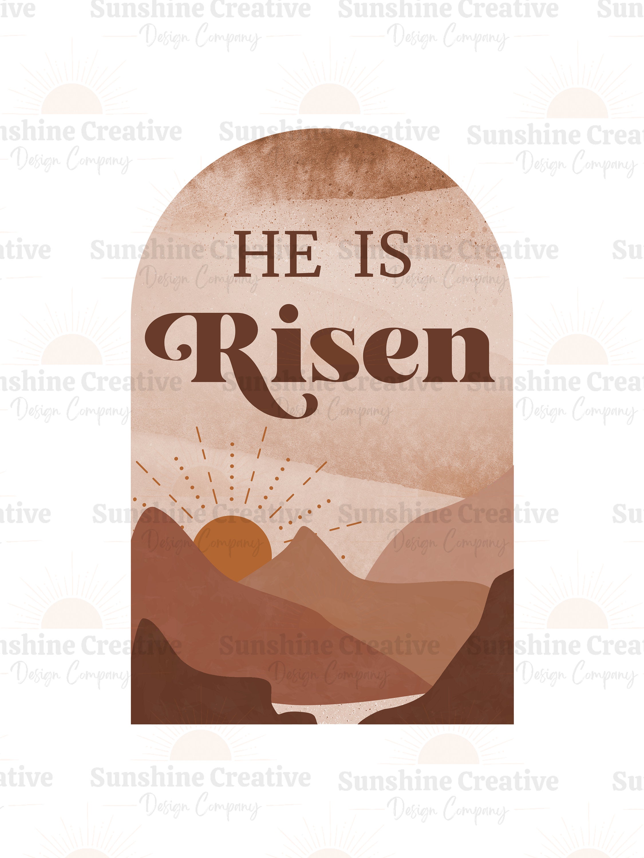 He is Risen PNG, Easter Aesthetic Sublimation, Boho Resurrection ...