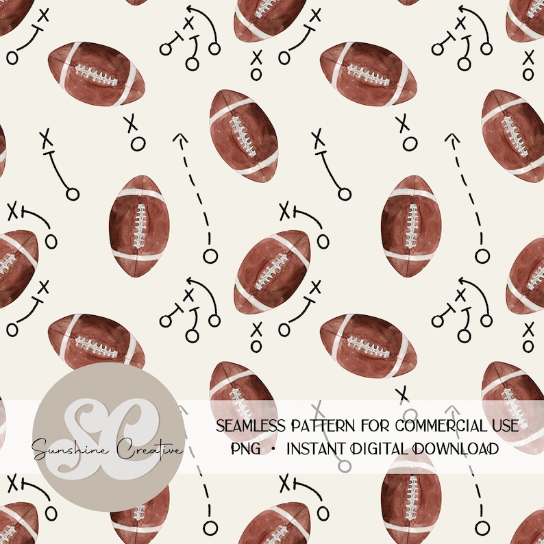 Football Seamless Pattern, Football Plays PNG, Sports Seamless, Boy ...