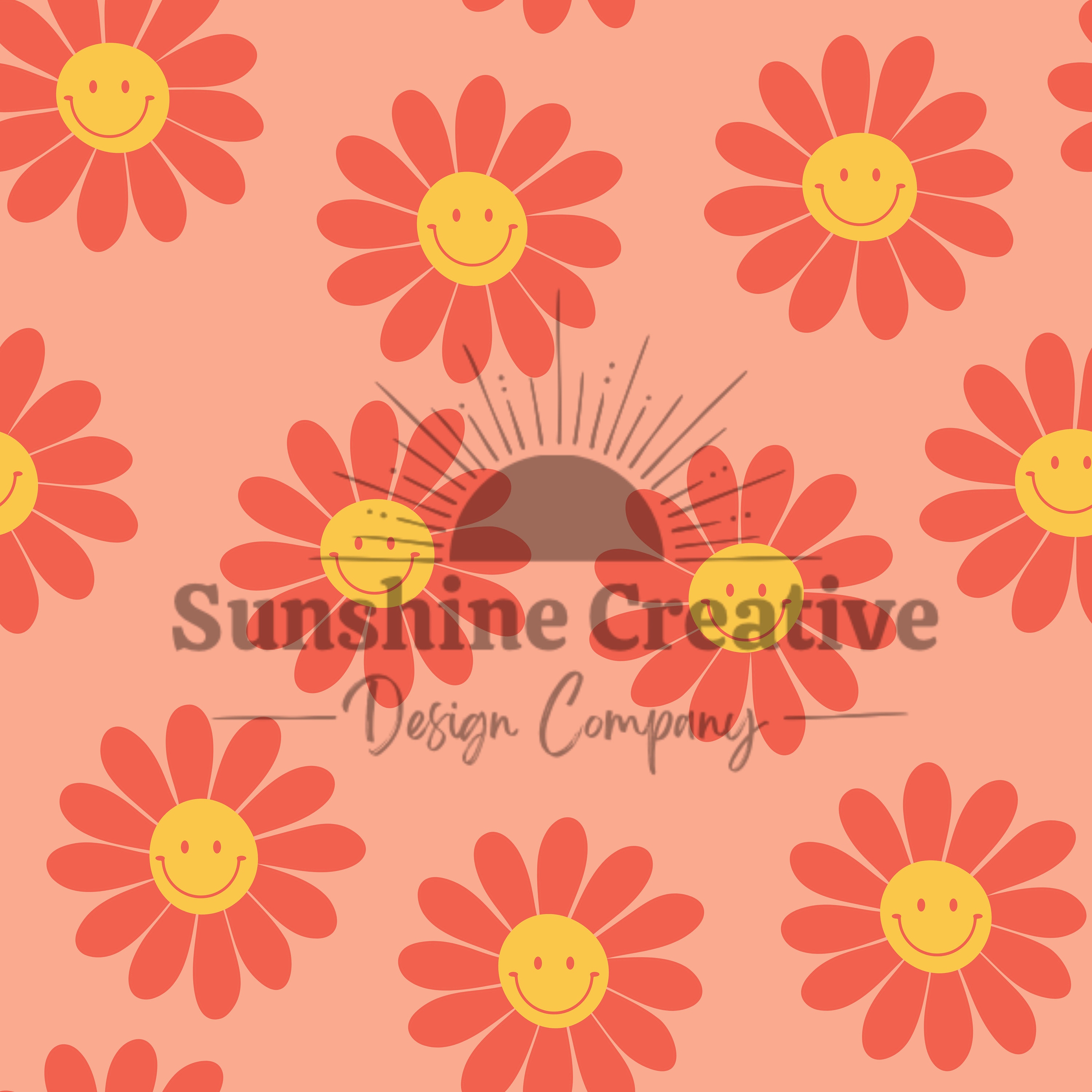Happy Daisy Seamless Png, Retro Daisy Svg, Flower Seamless Pattern ...