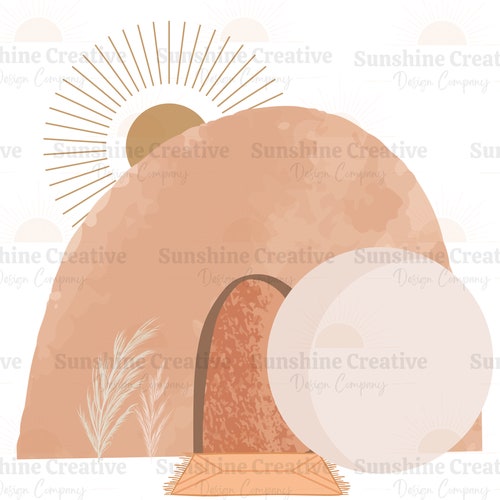 Easter Svg Boho Easter Tomb Clipart Aesthetic Jesus Tomb | Etsy