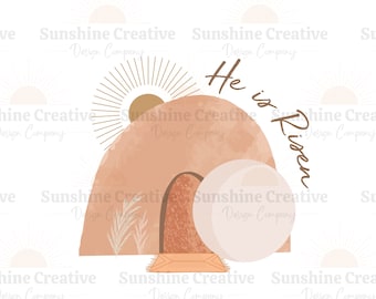 Easter Svg He is Risen PNG Easter Resurrection SVG Clipart - Etsy