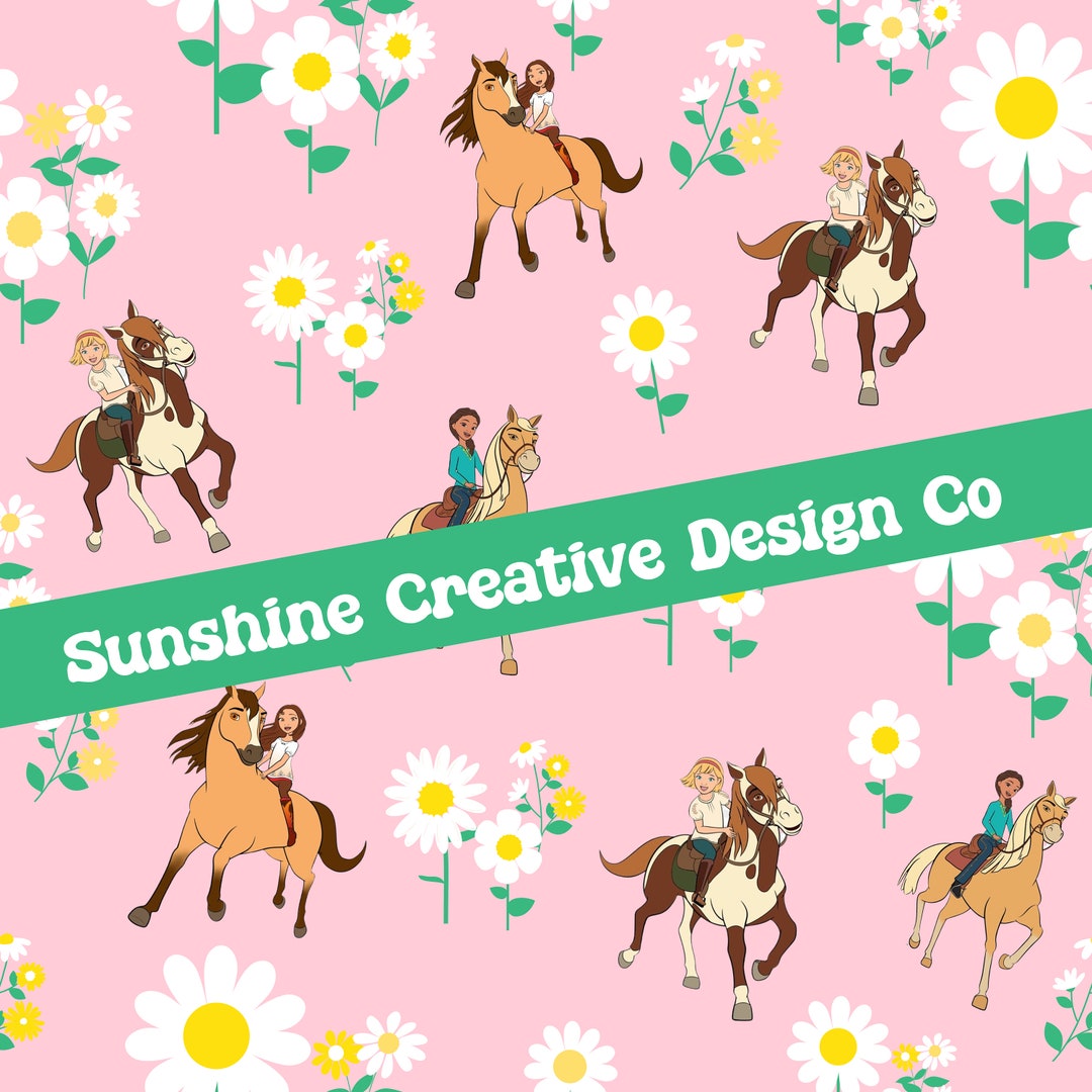 Spirit Seamless File Png, Spirit and Lucky Svg, Spirit Riding Free ...