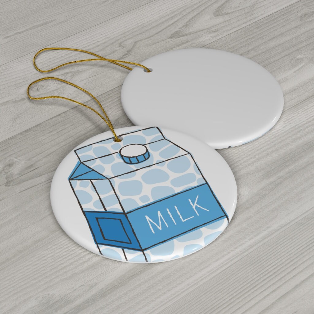 Milk Ornament Perfect for Milk and Cookie Lover Christmas Gift Idea - Etsy