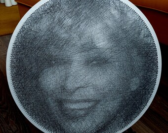 Personalized String Art Portrait Colorful, String Fine Art, Free Sketch, Colorful Art - Etsy