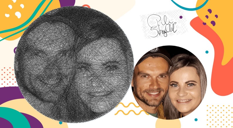 Personalized String Art Portrait - Etsy