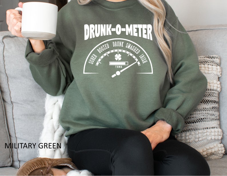 Drunk-o-meter Sober Boozed Drunk Smashed Irish, St Patricks Day Gift ...