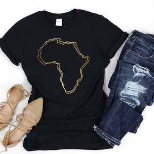 Africa Map Shirt, Africa Pride, African American Shirt, African Gift ...