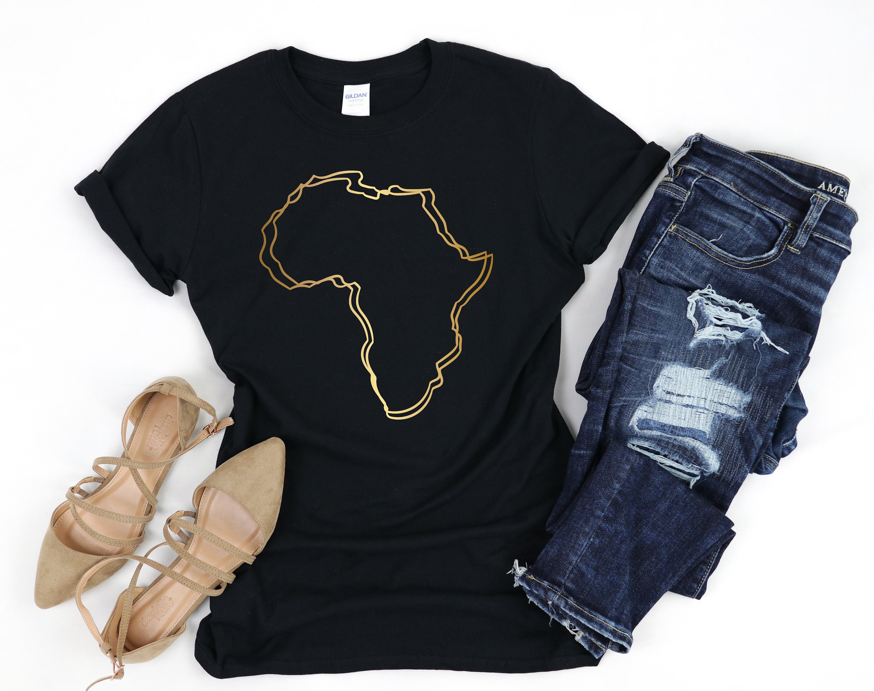 Africa Map Shirt, Africa Pride, African American Shirt, African Gift ...