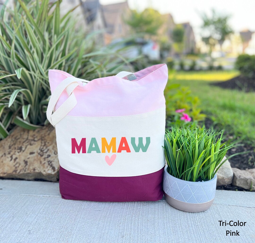 Gift for Mamaw, Mother's Day Gift Idea, Mamaw Canvas Bag, New Mamaw Bag ...