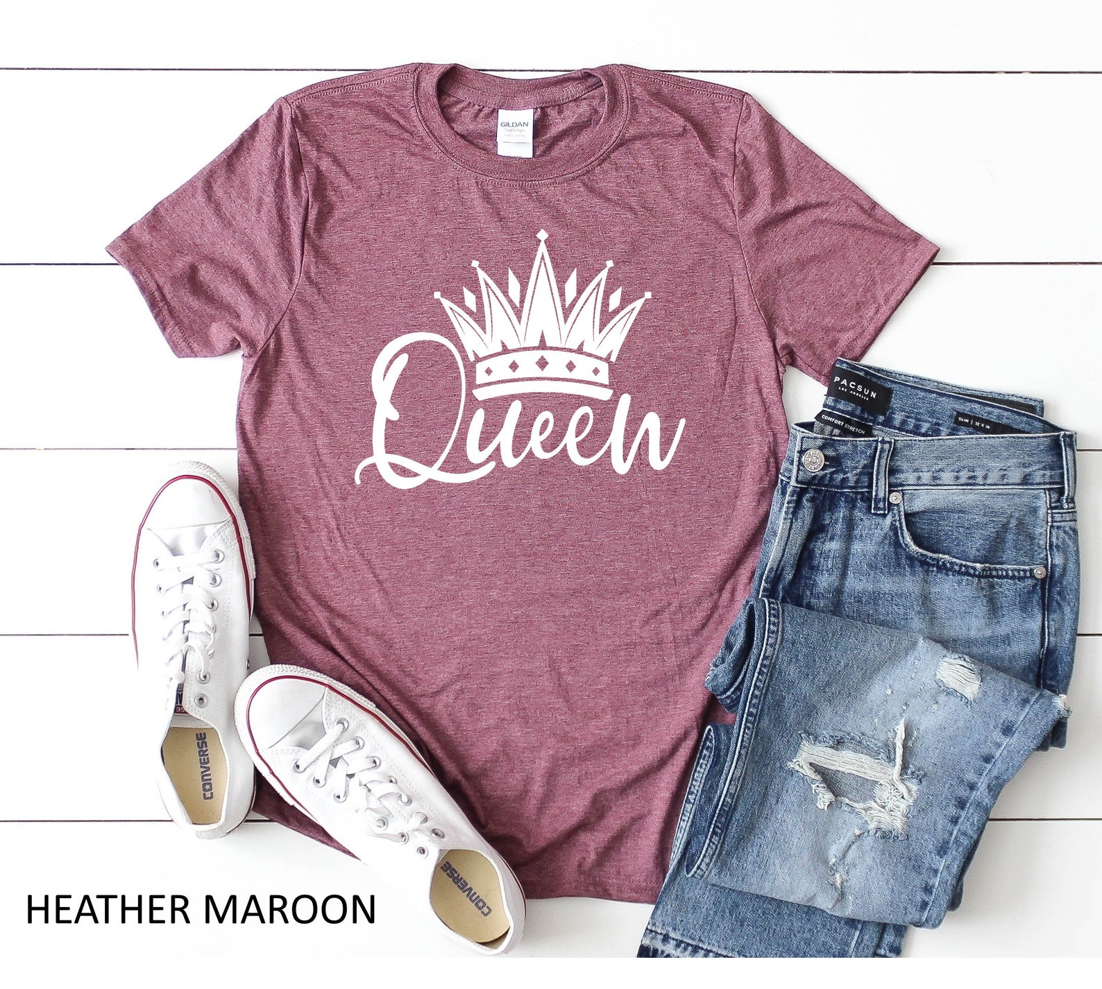 Queen Shirt Queen With Crown Shirt Queen's Crown Gift - Etsy