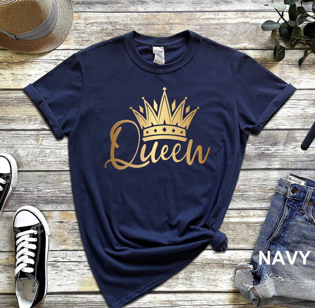 Queen Shirt, Queen With Crown Shirt, Queen's Crown Gift Shirt,gift for ...