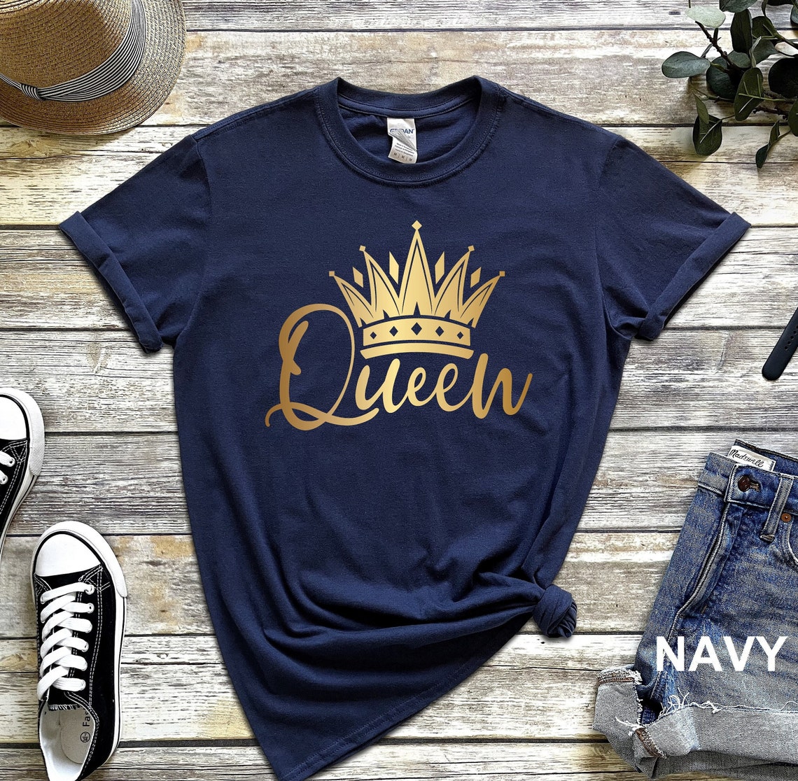 Queen Shirt, Queen With Crown Shirt, Queen's Crown Gift Shirt,gift for ...
