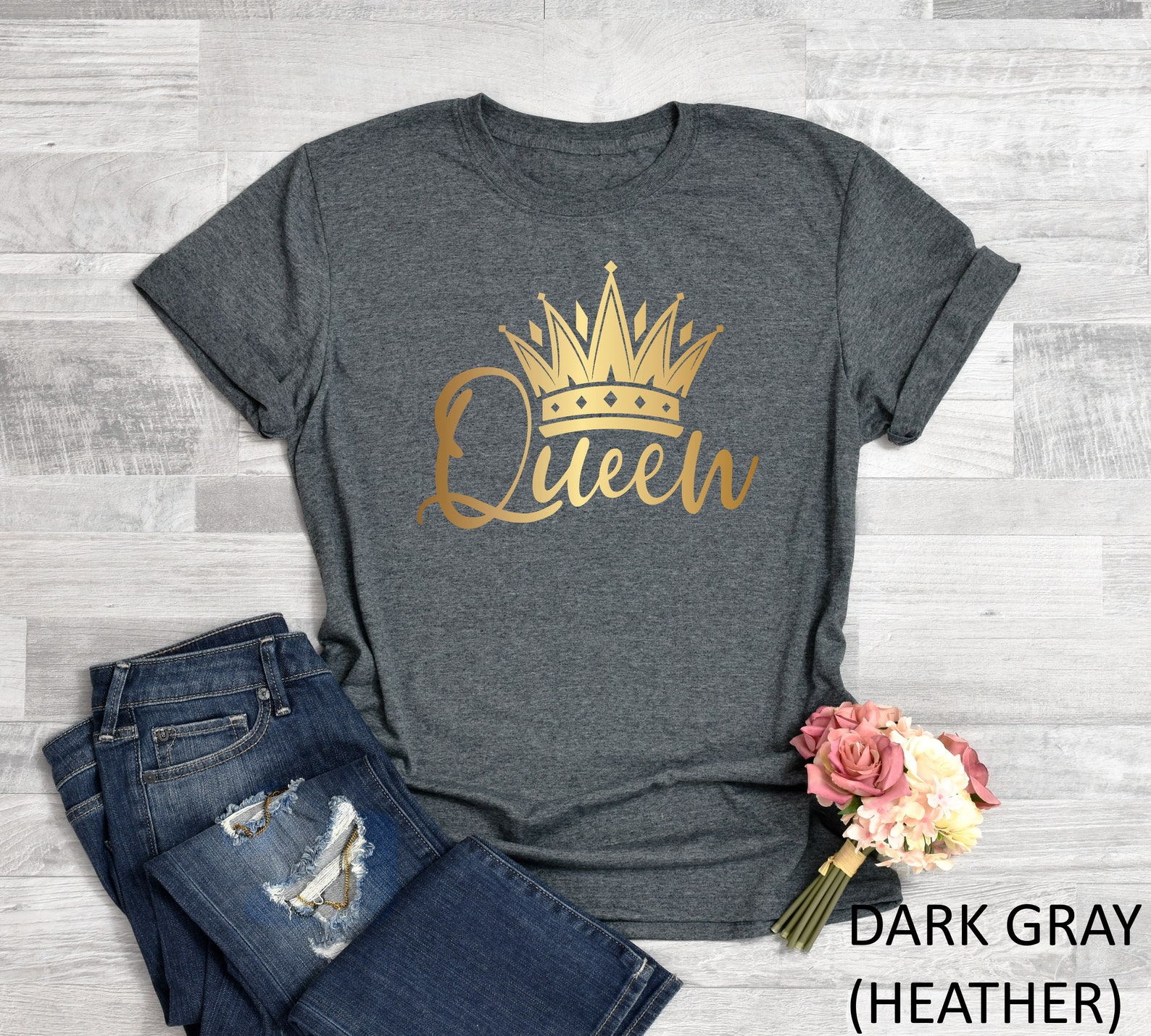 Queen Shirt Queen With Crown Shirt Queen's Crown Gift | Etsy