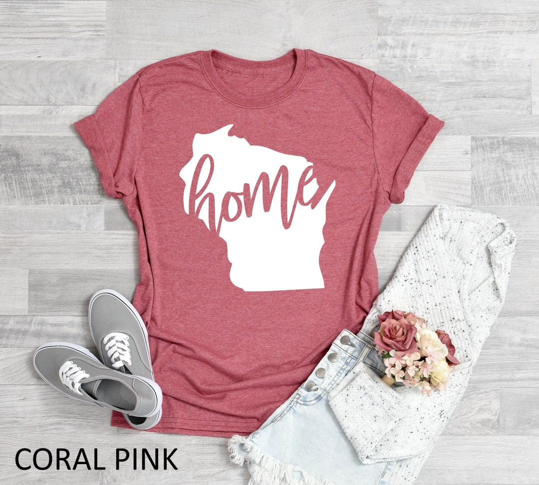 Wisconsin State Shirts, Wisconsin State Map T-shirt, Wisconsin Clothing ...