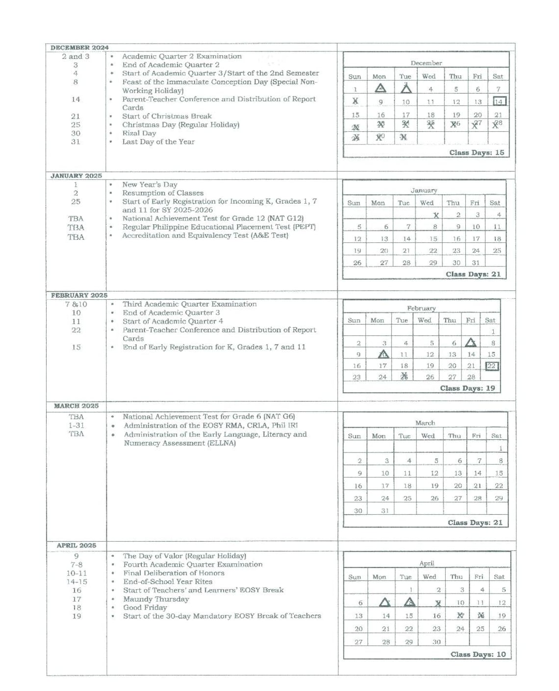 Deped School Calendar 2024-2025 - Etsy UK Deped School Calendar 2024-2025 - Etsy UK