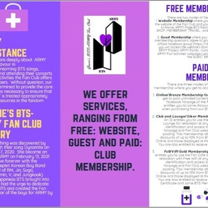 Gracie's BTS-ARMY Fan Club (one Year Subscription) VIP Membership - Etsy