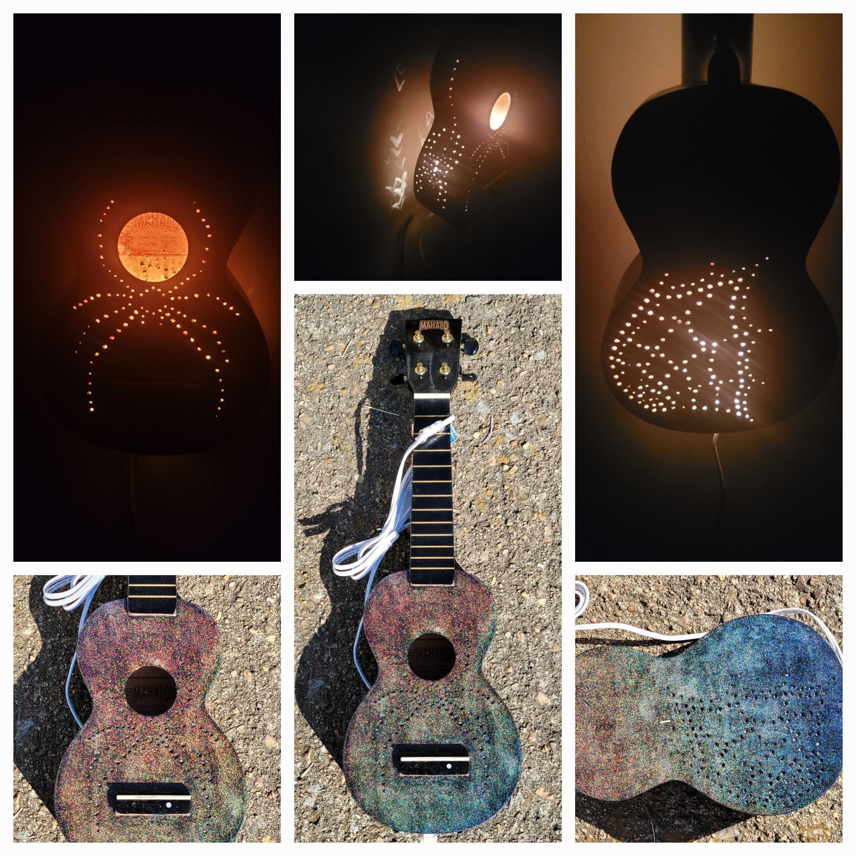 Tiny Spider Ukulele Lamp - Etsy