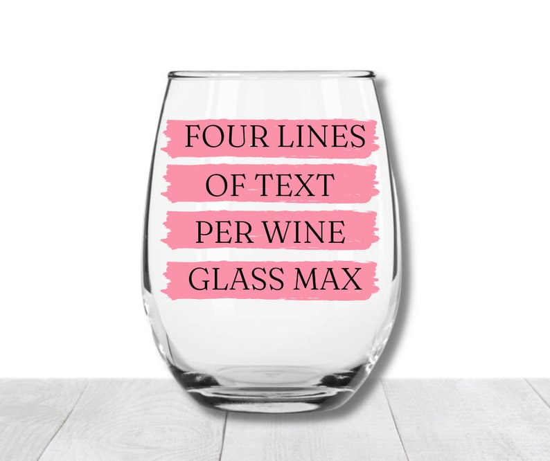 Personalized Stemless Wine Glasses Personalized Wine Glasses Custom