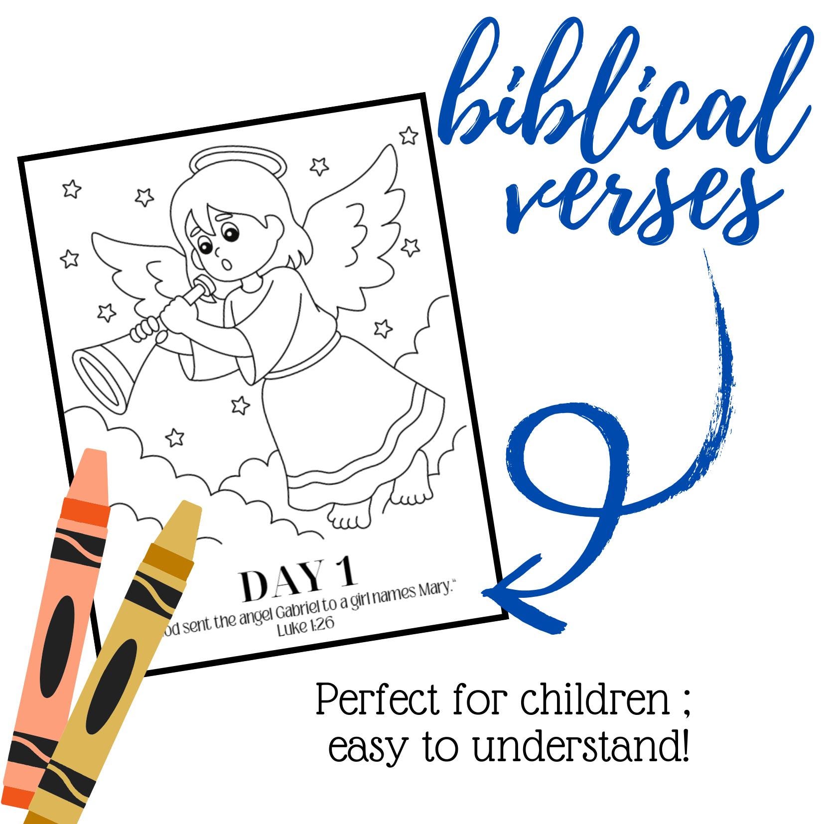 The Story of Baby Jesus Coloring Sheets Children's Religious Color ...