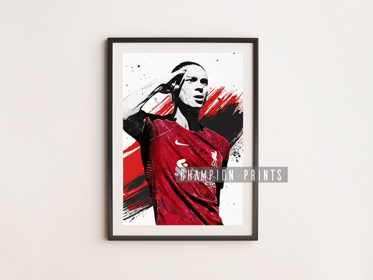 Darwin Nunez Poster, Football Canvas Print, Kids Gift, Gym, Man Cave ...