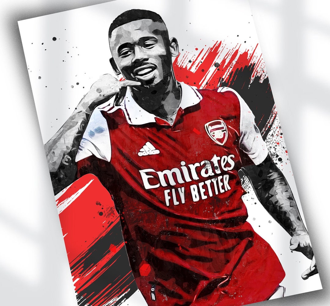 Gabriel Jesus Poster, Football Poster, Soccer Poster, Beautiful Print ...