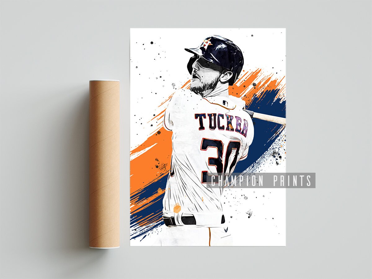 Kyle Tucker Poster, Houston Astros Print, Kids Gift, Gym, Man Cave ...