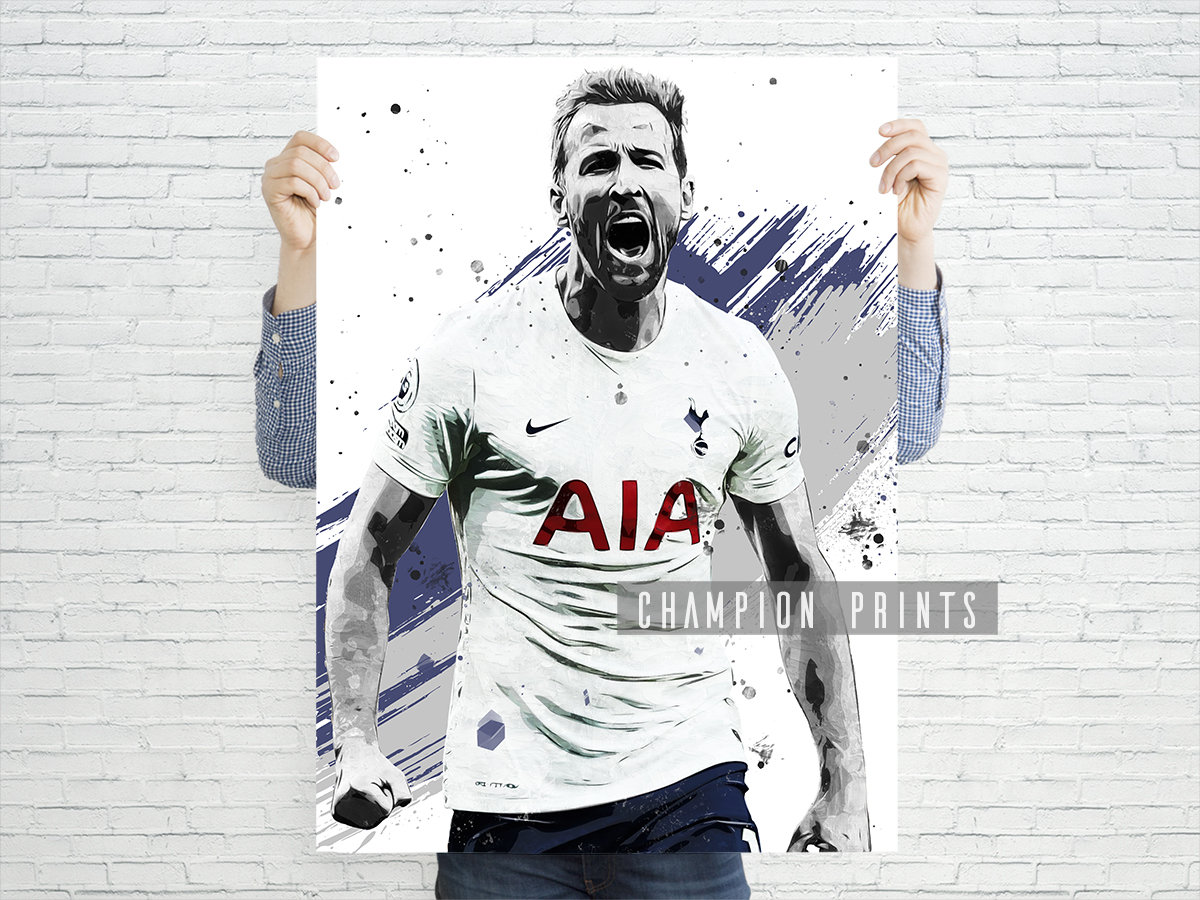 Harry Kane Poster Football Canvas Print Kids Gift Gym Man - Etsy