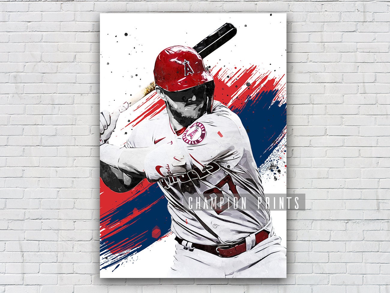 Mike Trout Catch Poster